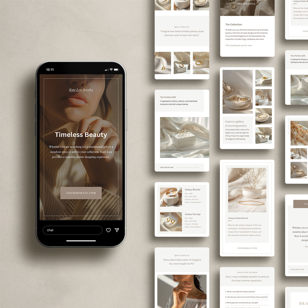 Kate Lou Social Media Kit | 80 Canva Templates – Ruben Stom Design