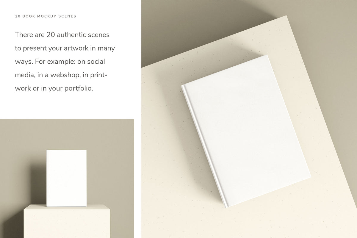 Book Mockup Scene Collection – Ruben Stom Design