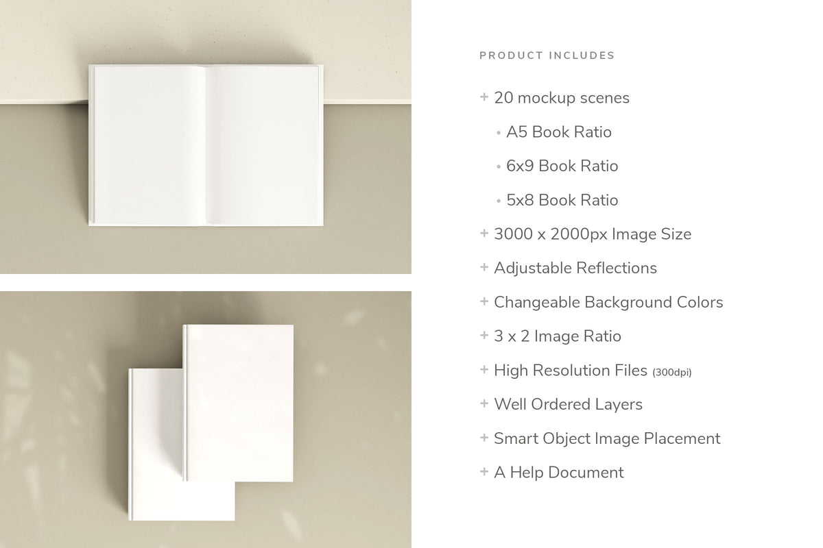 Book Mockup Scene Collection – Ruben Stom Design