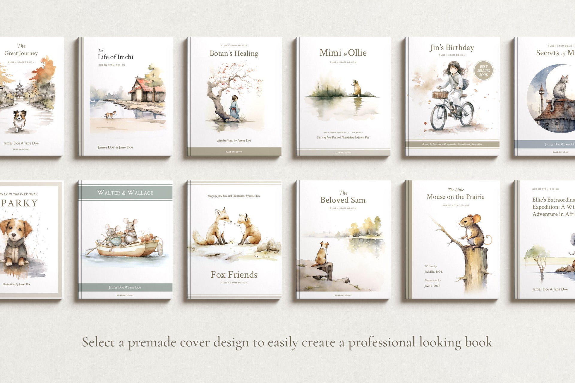 Minimal Children's Book Template – Ruben Stom Design