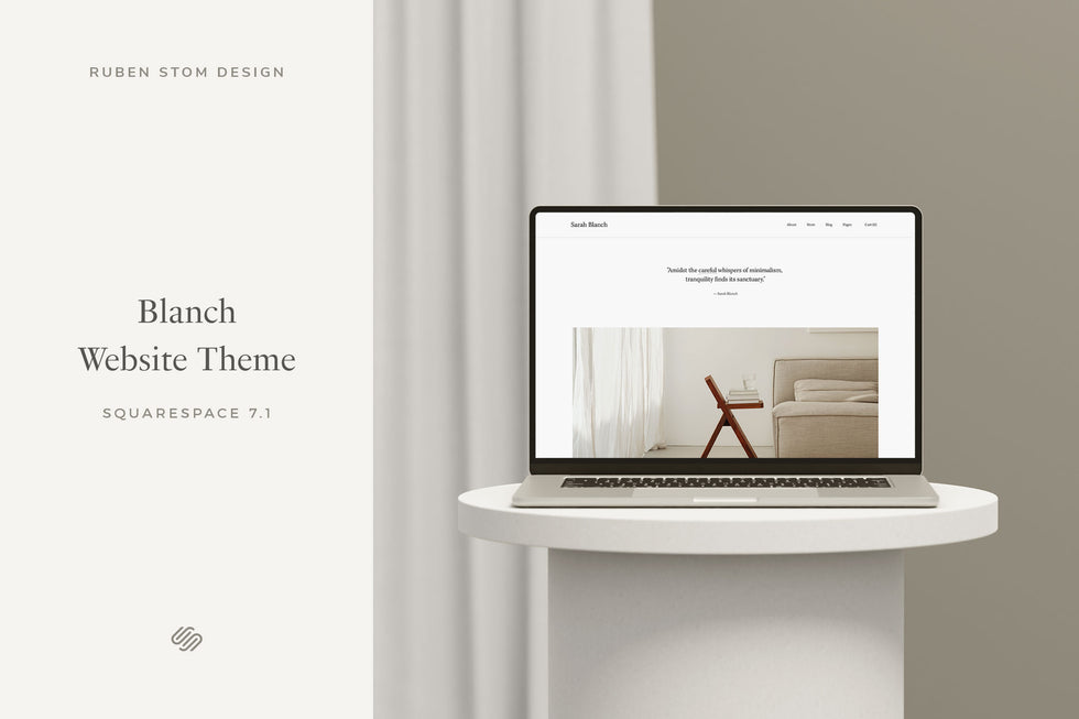 Blanch Squarespace 7.1 Website Theme – Ruben Stom Design