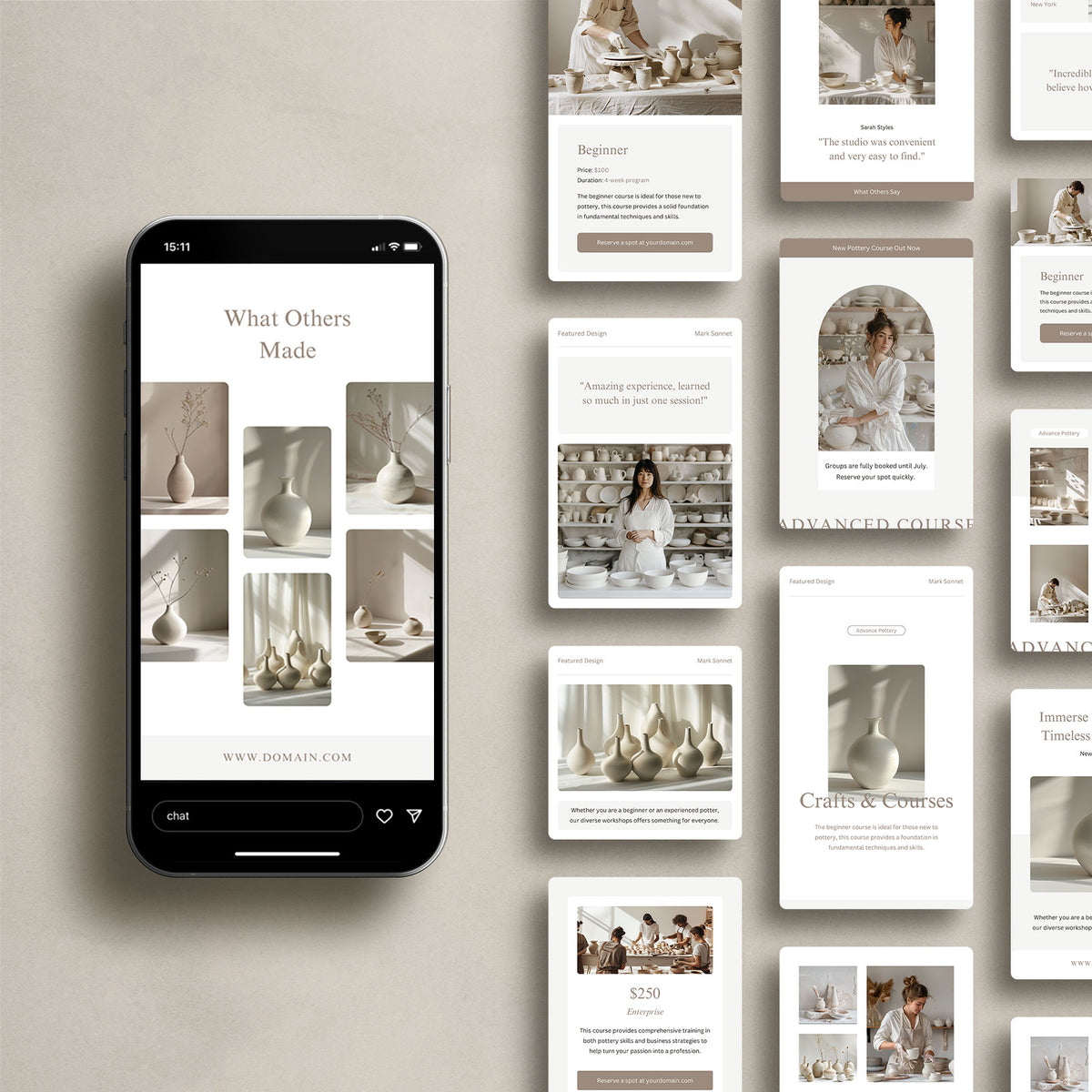 Crafts & Courses Social Media Kit | 80 Canva Templates – Ruben Stom Design