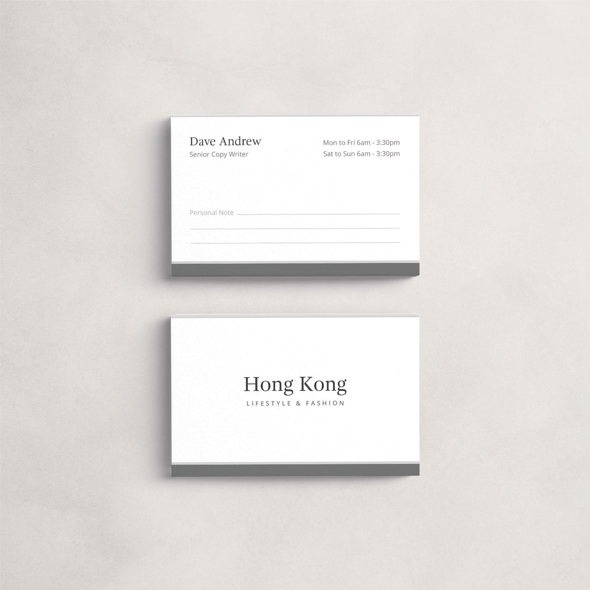 Hong Kong Business Card Template – Ruben Stom Design
