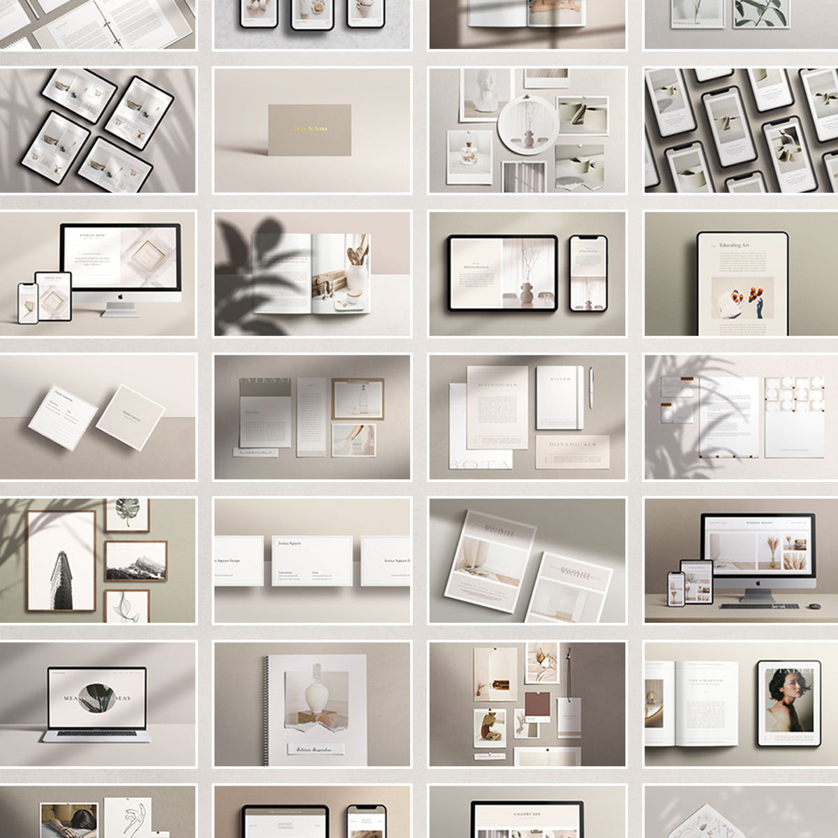 Mockup-Kit-Paket | Über 200 Mockups | Adobe Photoshop | Szenen-Creator ...