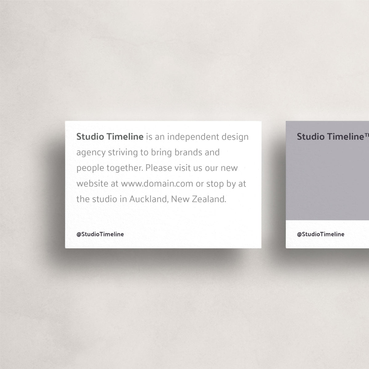 Timeline Business Card Template – Ruben Stom Design